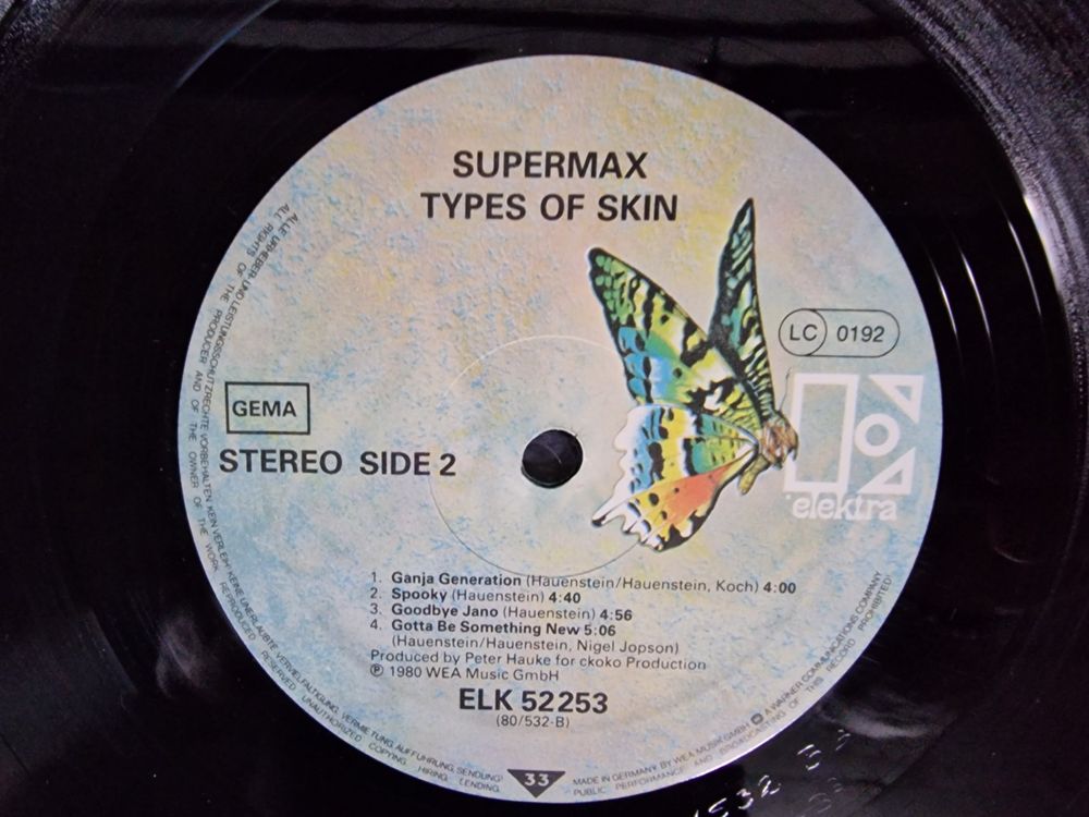 Supermax LP – Types Of Skin (Gebraucht) in für CHF 9 – mit Lieferung auf Ricardo kaufen