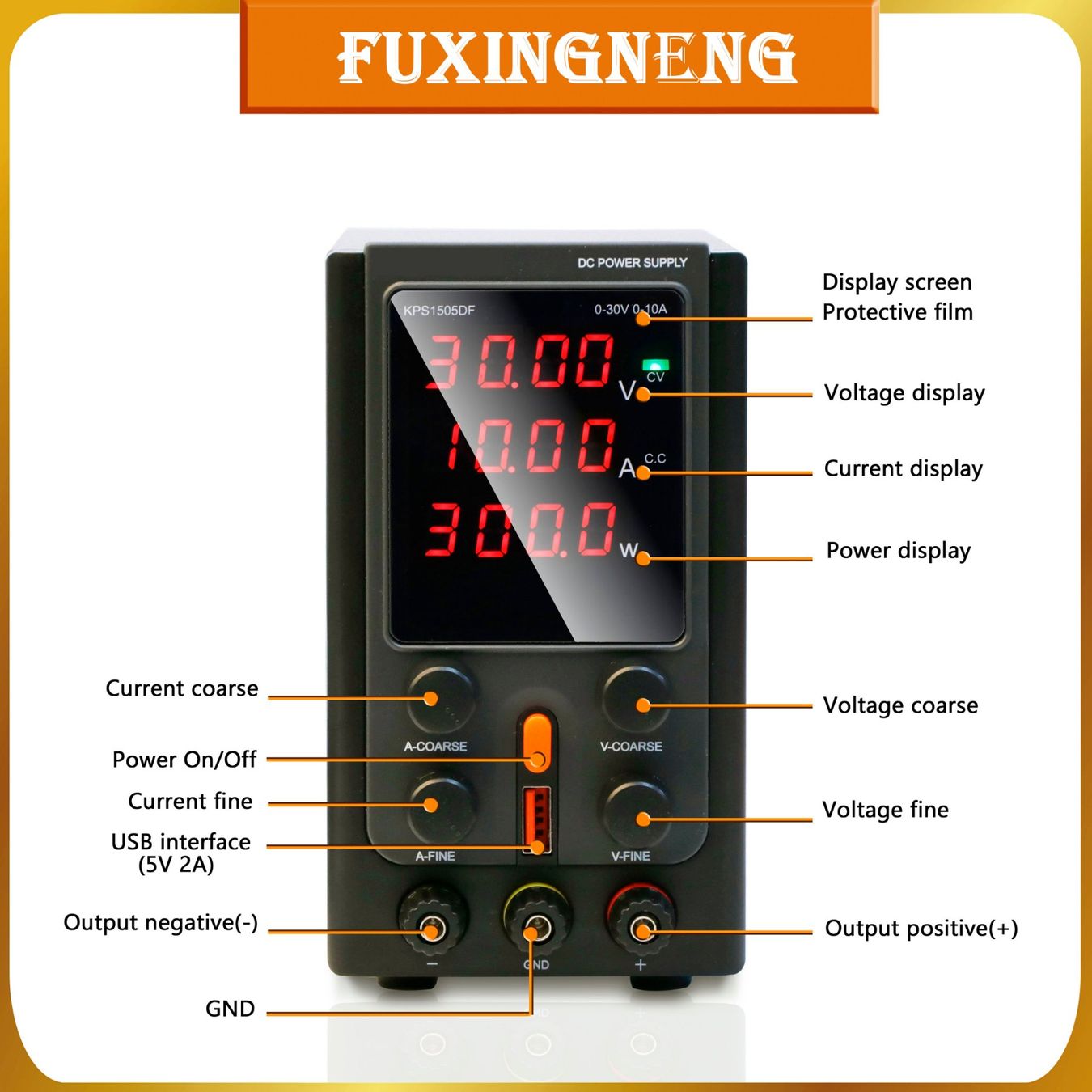 Labornetzgerät 30V 10A Labornetzteil DC mit 4 LED Anzeige (Neu (gemäss ...