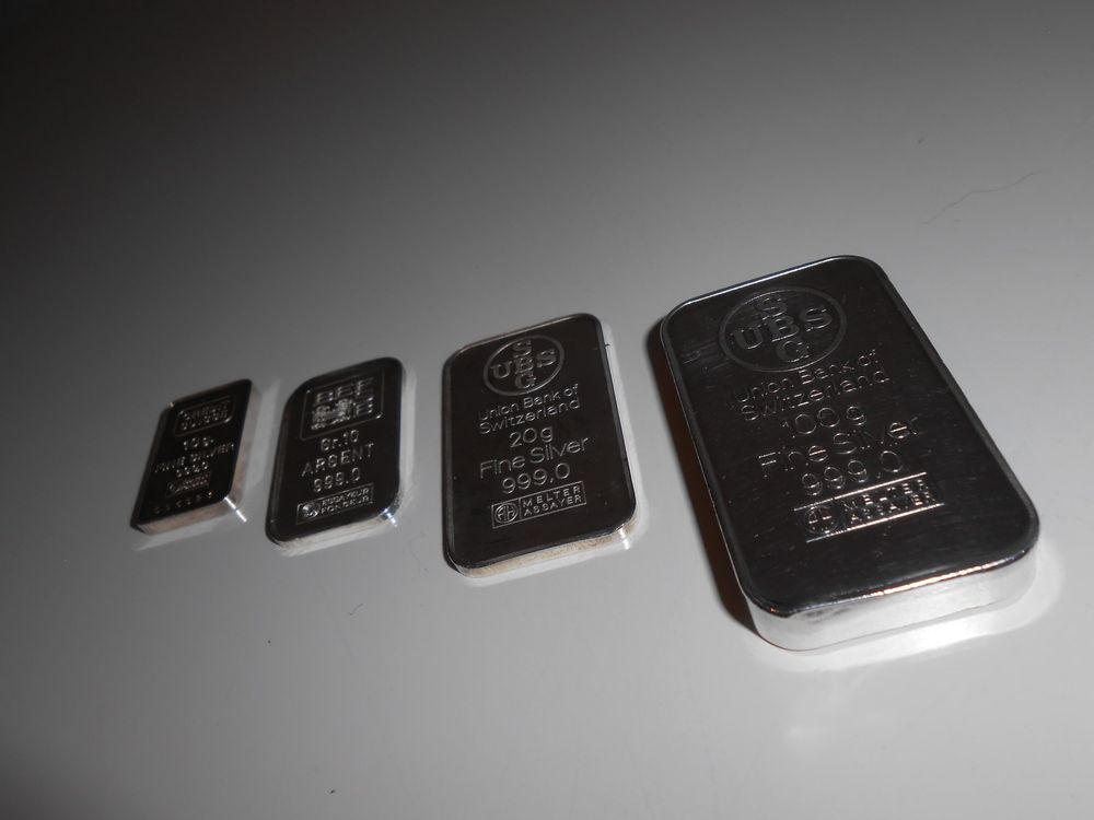 4 x Silberbarren, 10g, 10g, 20g, 100g (Gebraucht) in Worb für CHF 130 – mit Lieferung auf ...