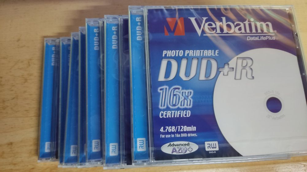 7 Stk. Verbatim DVD+R 16x Rohlinge | Kaufen auf Ricardo