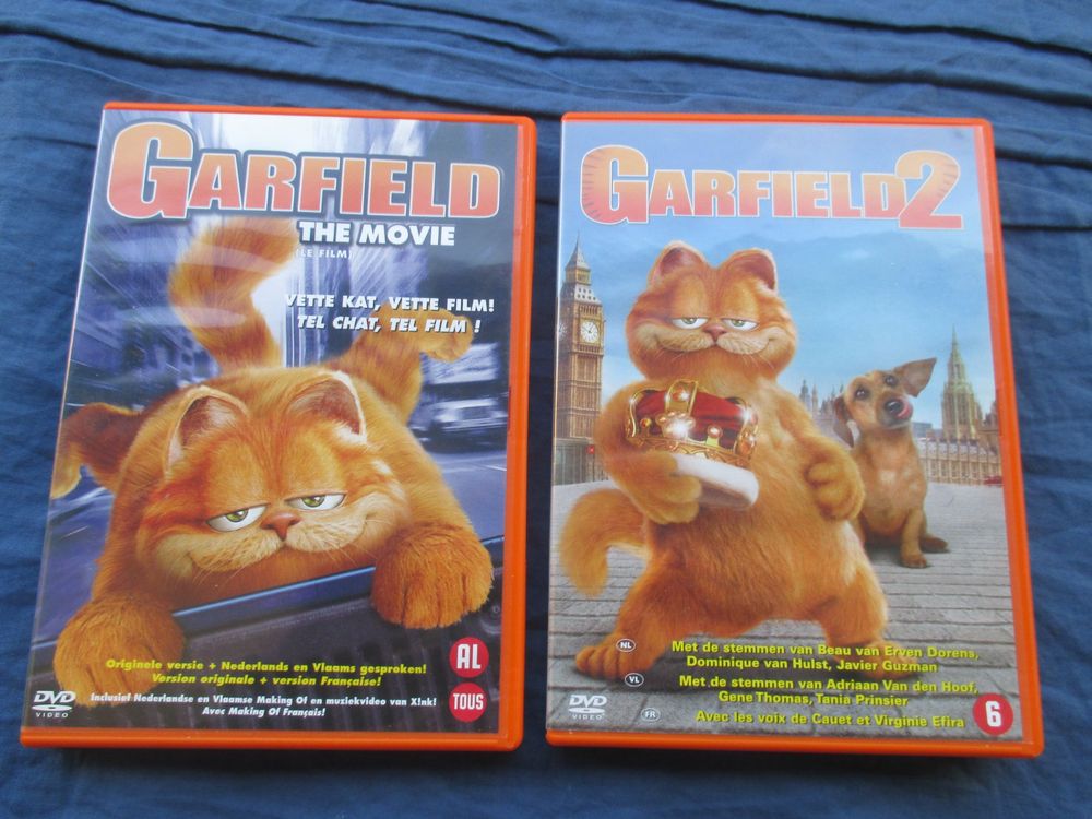 lot de 2 dvd : Garfield (D'occasion) à Colombier NE pour CHF 6 – avec ...
