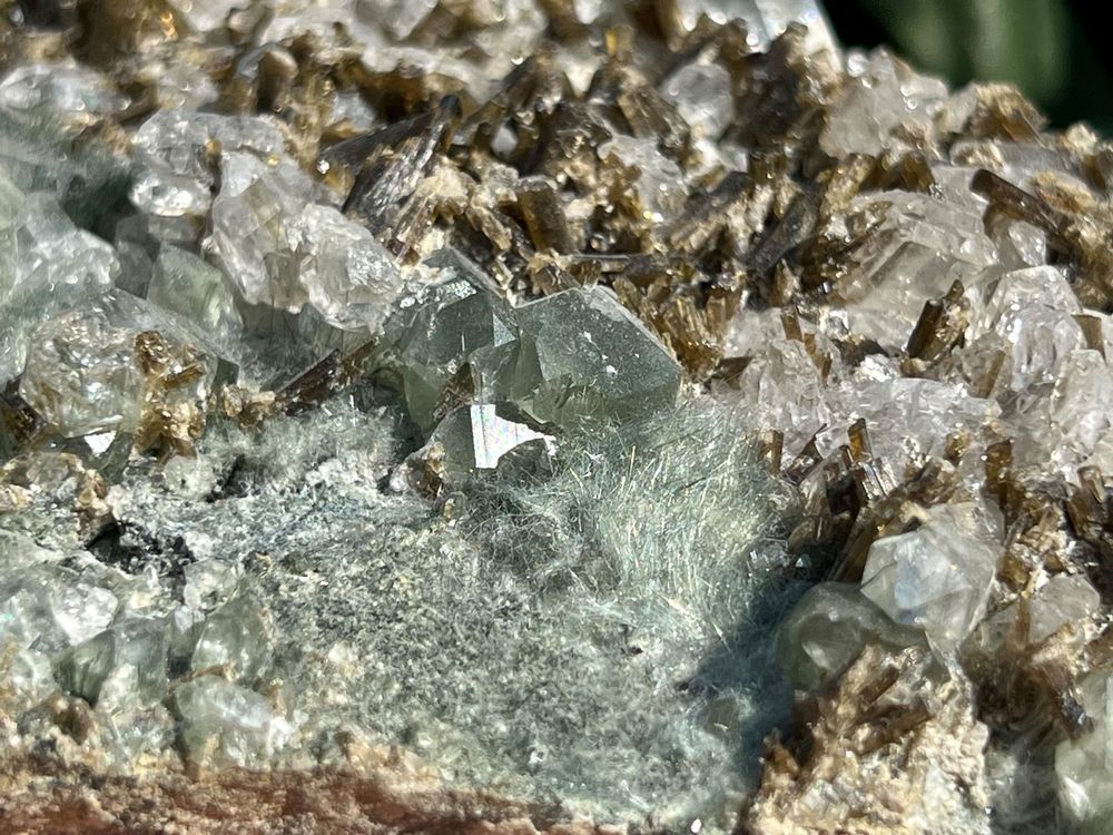 CH-Stufe aus GR mit Epidot, Amiant, Grünquarz, Bergkristall (Gebraucht ...