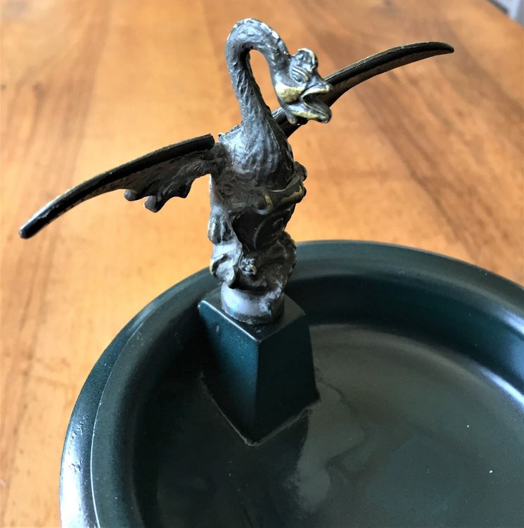 Basler Basilisk Brunnen, Metall Modell mit Hundenapf, | Kaufen auf Ricardo