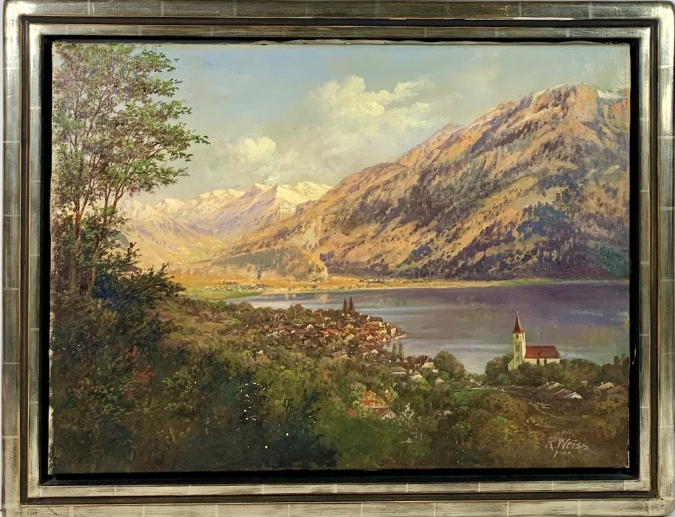 Rudolf Weiss (1846-1933) Brienz am Brienzersee Gemälde (Gebraucht) in ...