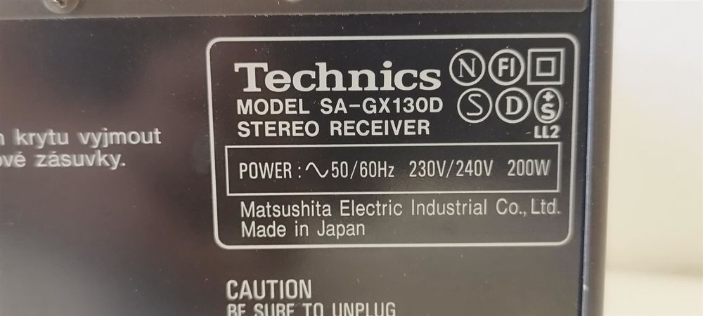 Technics SA-GX130D (Gebraucht) in Niederdorf für CHF 89 – mit Lieferung ...