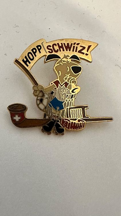 Hopp Schwiiz Pin „ (Gebraucht) in Gutenswil für CHF 4 – mit Lieferung auf Ricardo kaufen