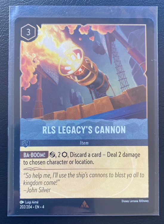 Lorcana Disney - RLS LEGACY’S CANNON 202/204 FOIL EN4 - Rare (Gebraucht ...