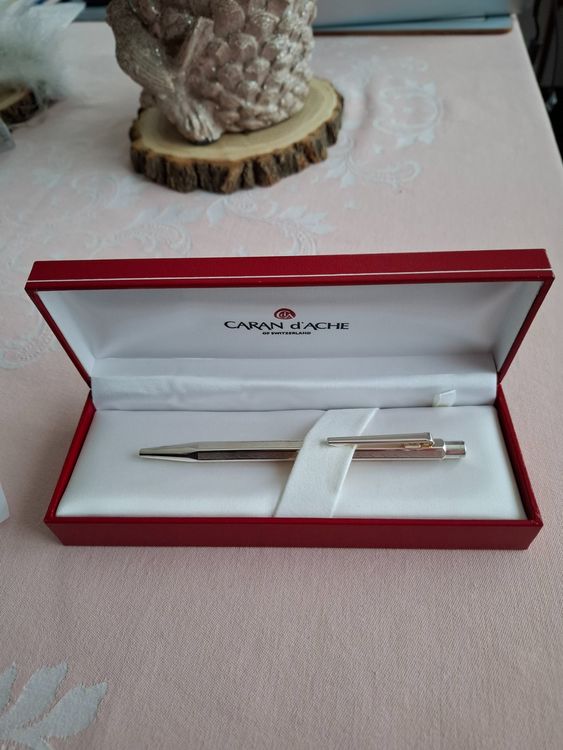 Caran D`Ache Ecridor Chevron, versilbert. Full Set, OVP (Neu (gemäss ...