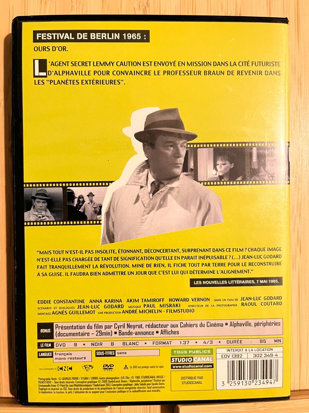 Alphaville (1965, DVD, de Jean-Luc Godard) (D'occasion) à Vevey pour ...