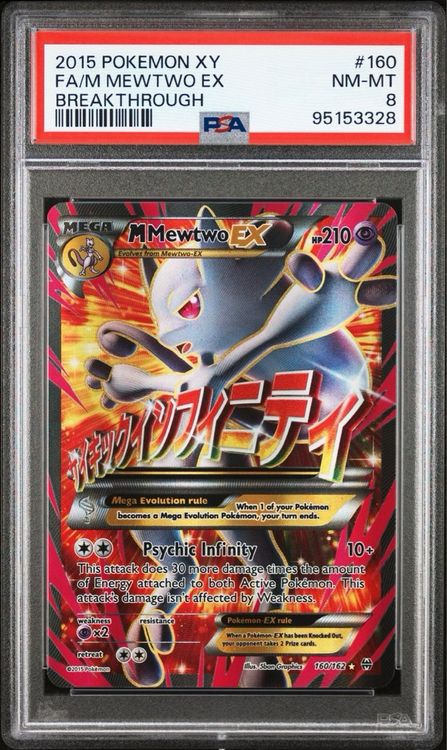 2015 POKEMON XY BREAKTHROUGH FA/M MEWTWO EX PSA 8 ab 1.-🔥 (Neu (gemäss ...