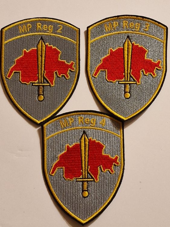 Militar Polizei MP Badges Trio. MP REG 2, 3, 4 | Kaufen auf Ricardo