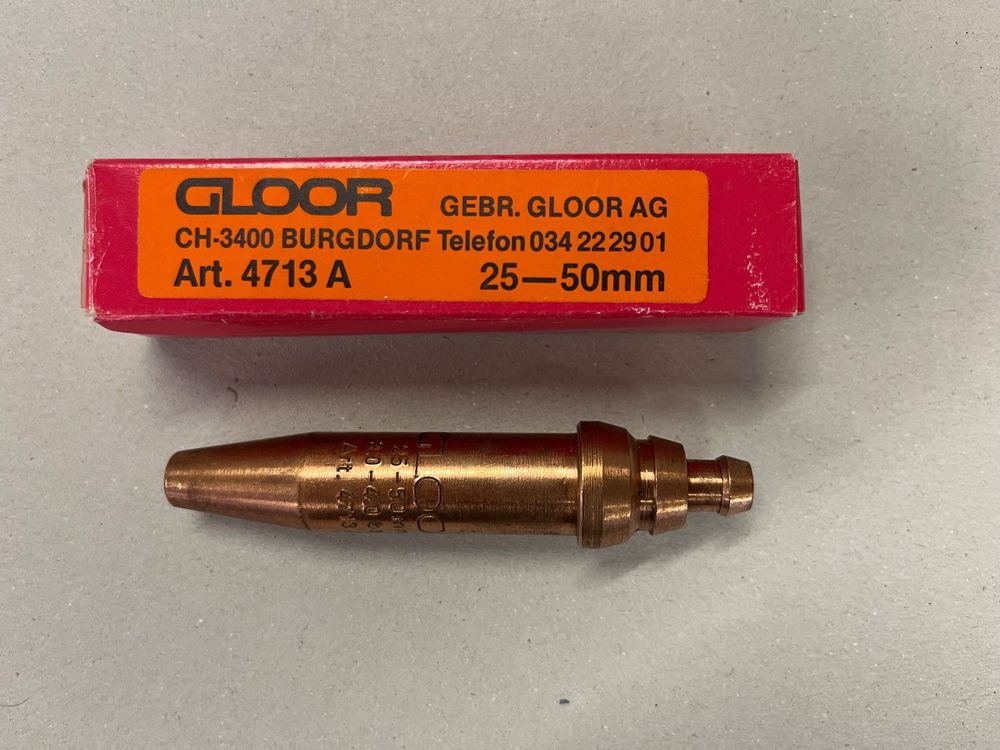 Schneiddüse Gloor Acetylen 25-50 mm 4713A | Kaufen auf Ricardo