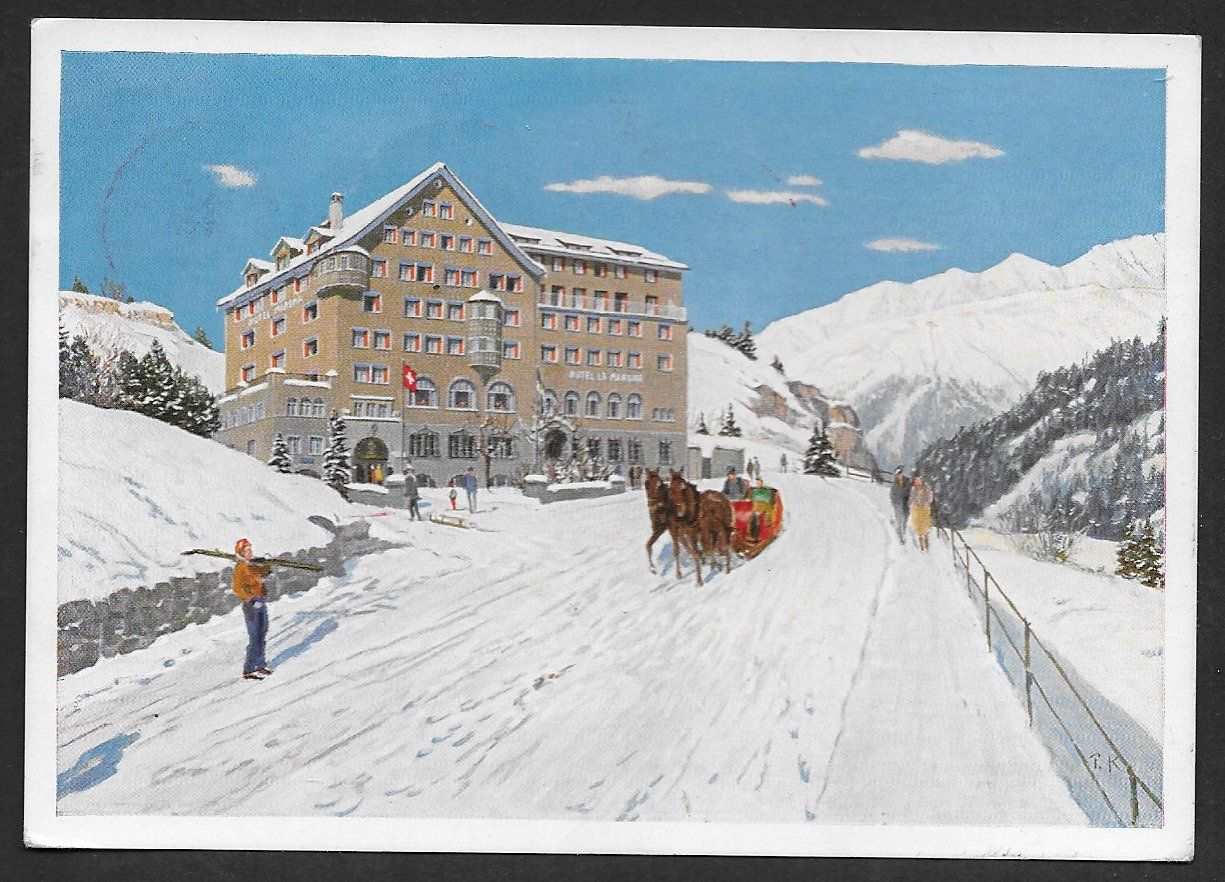 1935: AK St.Moritz Hôtel La Margna (D'occasion) à Walperswil pour CHF 2 ...