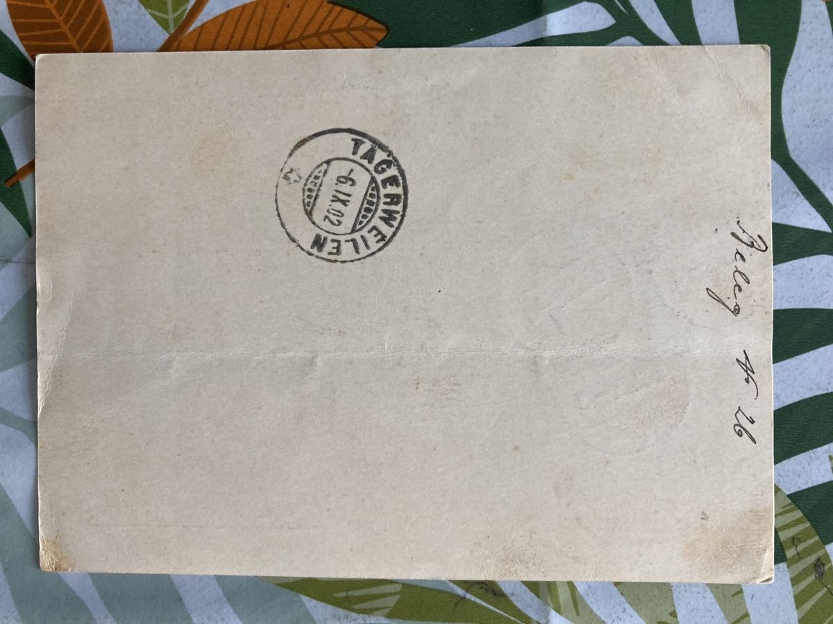 Historische Turnen Quittung von 1902, J. Bandi, Bern (Gebraucht) in ...