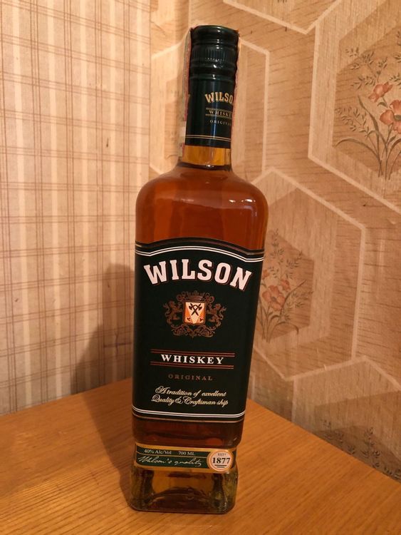 WILSON Whiskey,Original,40%Vol,700ML,MDA (Neu und originalverpackt) in ...