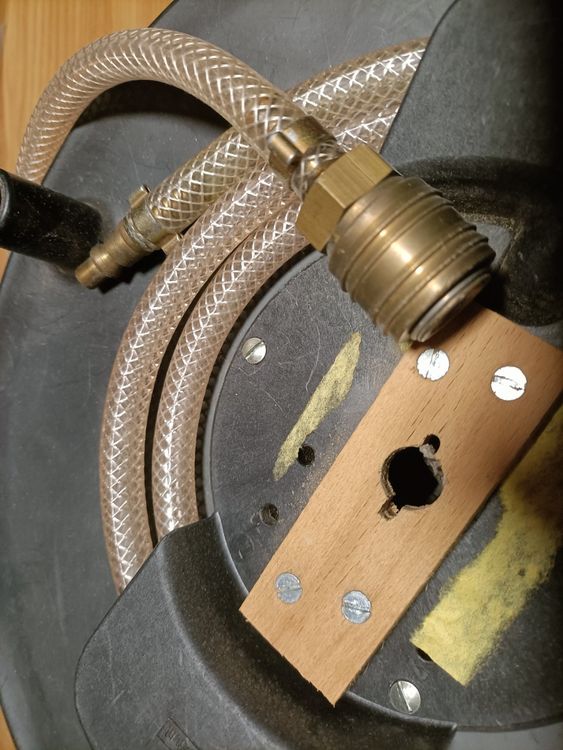 Druckluftschlauch auf Rolle, robust und praktisch! - ca. 15m (Gebraucht ...