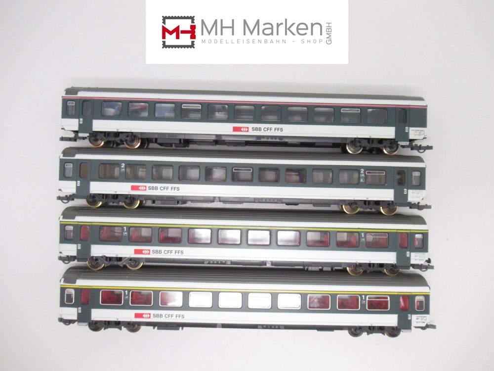 Roco 4-teiliges Reisezugwagenset SBB Ohne OVP DC GS H0 (Gebraucht) in Basel für CHF 90 – mit ...
