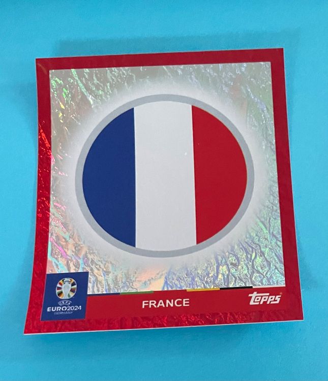 Topps Euro 2024 Sticker FRA 1 - Wappen FRANKREICH (Gebraucht) in ...