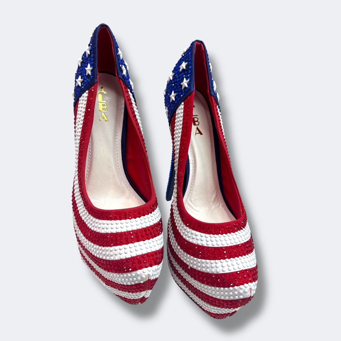 Glitzernde USA-Pumps, Gr. 41 US 11,NEU, ein Hingucker! (Neu und ...