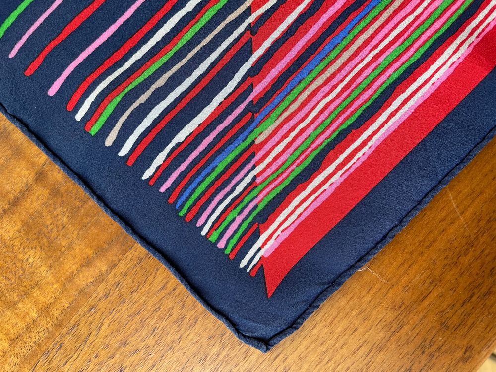 Christian Dior Vintage Seidentuch 80er – Streifen 72×76 cm (Gebraucht ...