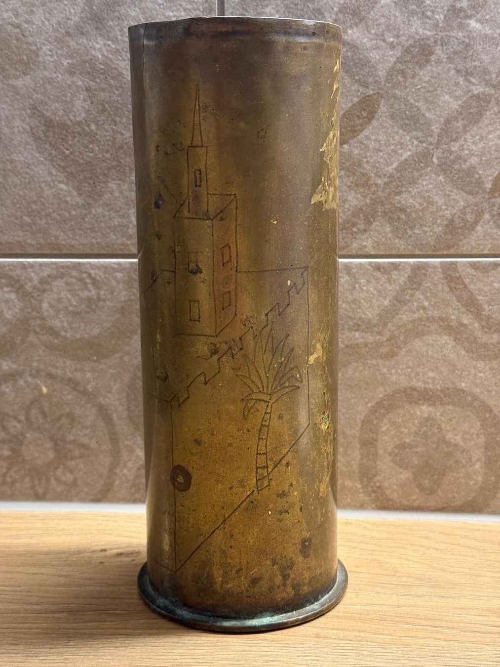 Ancienne douille d'obus de 1909 Dusseldorf WW1 (D'occasion) à Sierre ...