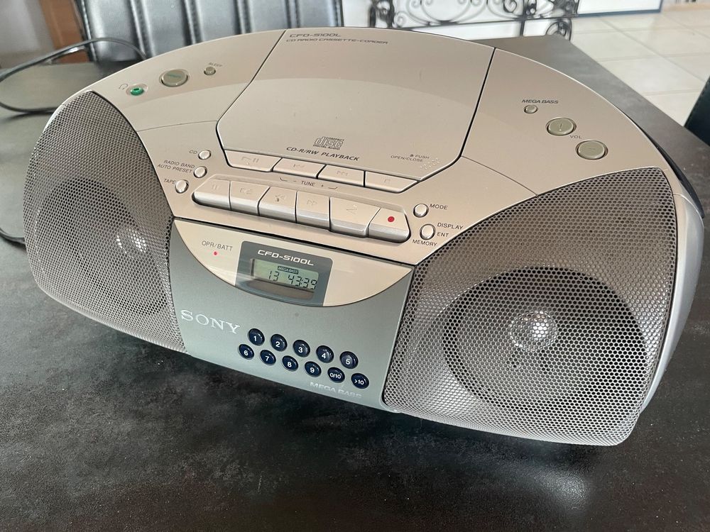 Boombox Sony CFD-S100L CD Radio Cassette Recorder (Gebraucht) in ...