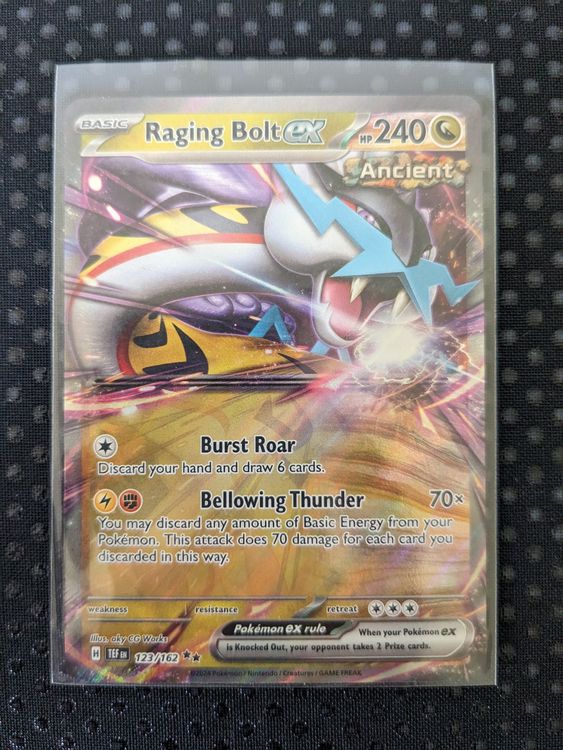 Pokémon Temporal Forces - Raging Bolt EX 123/162 ( EN ) (Neu (gemäss ...
