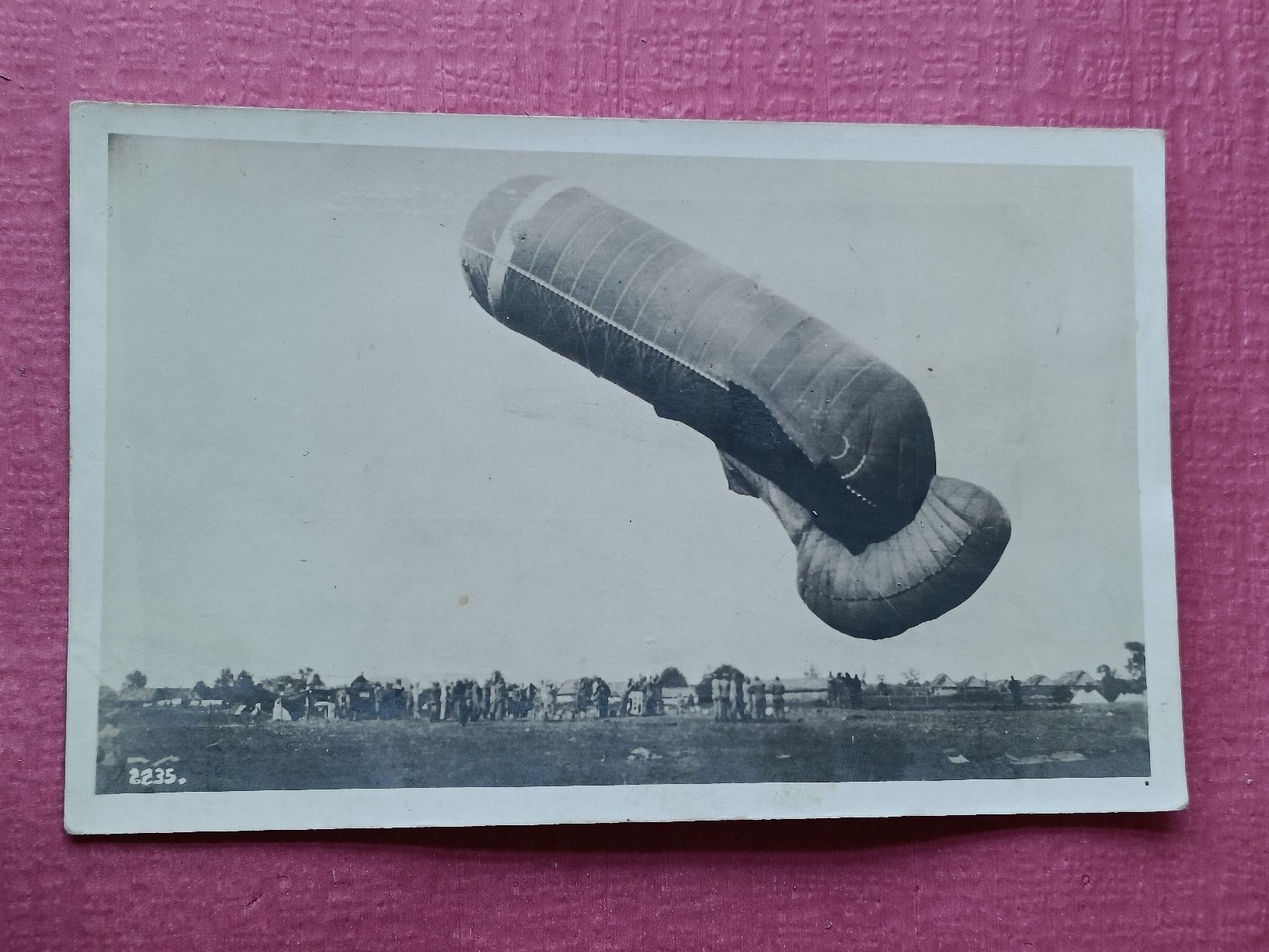 Echt Photo Karte / Ein Fessel Ballon Gelaufen Feldpost 1924 (Gebraucht ...