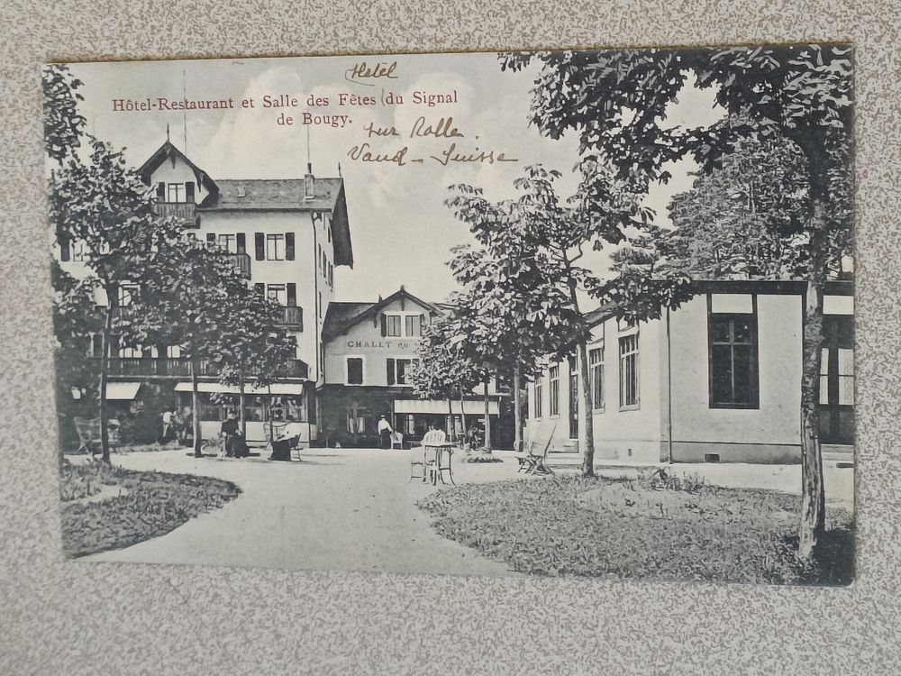 Alte PK / Hotel Restaurant du Signal de Bougy Gelaufen 1908 (Gebraucht ...