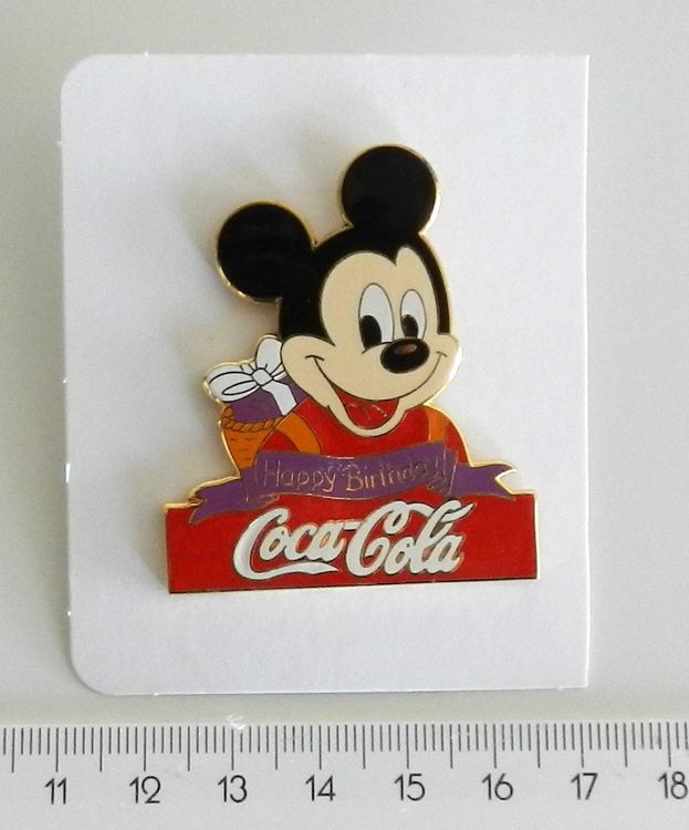 Seltener Coca Cola Mickey Mouse Pin Anstecker 200/145 lim... (Gebraucht ...