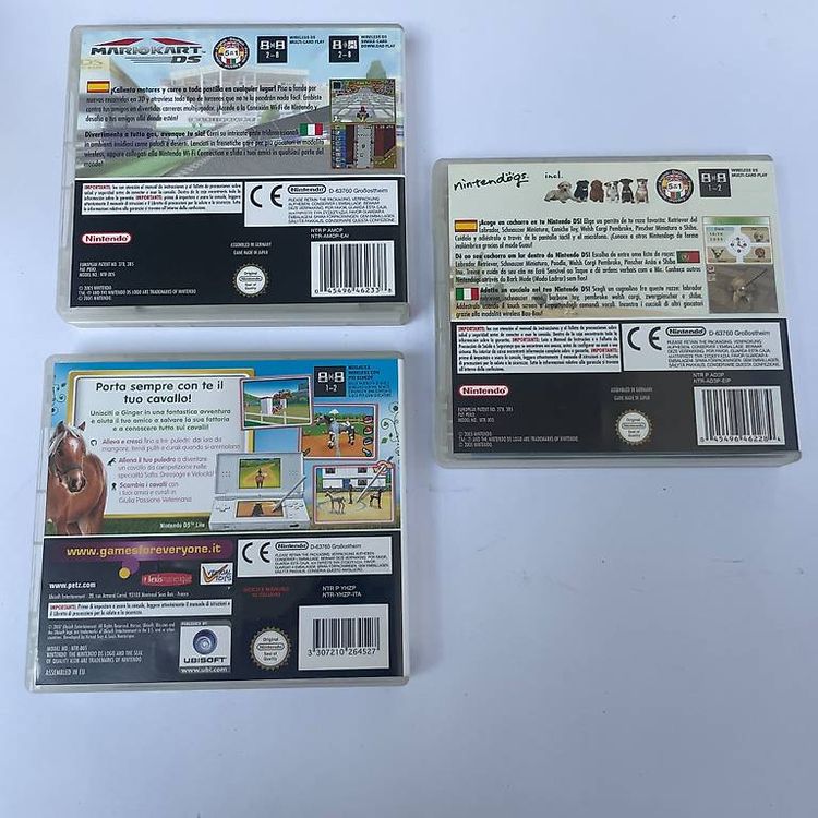 Nintendo DS Bundle - blaue Konsole, Zubehör & Spiele (Gebraucht) in ...