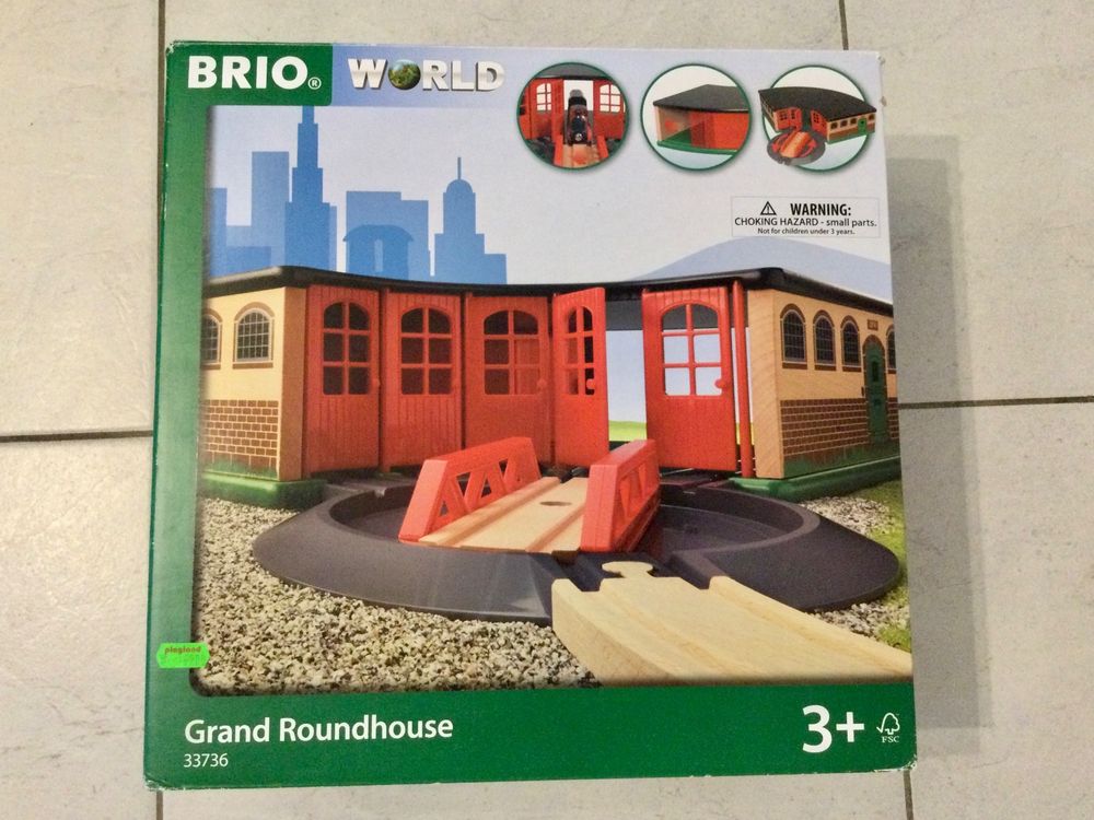 BRIO WORLD 33736 GROSSER RINGLOKSCHUPPEN MIT DREHSCHEIBE (Gebraucht) in ...