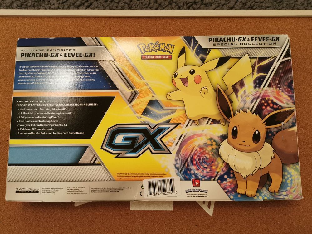 Pikachu gx & Evoli gx special Collection (Neuf avec emballage d'origine ...