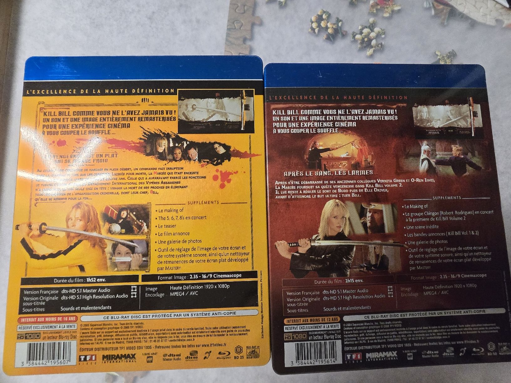 Kill Bill Volume 1 et 2 Blu-ray Édition Collector Tarantin (D'occasion ...