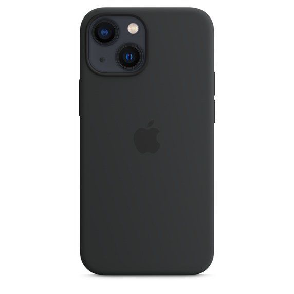 Original Apple iPhone 13 mini Silicone Case MagSafe Midnight | Kaufen ...