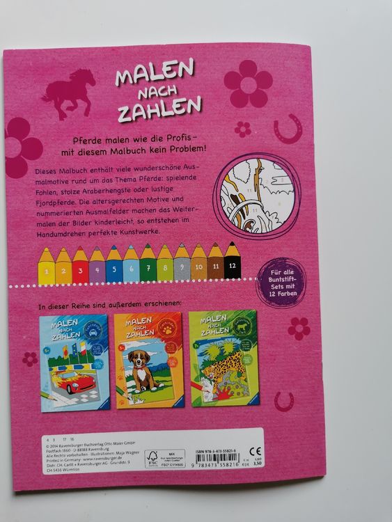 Malbuch Malen nach Zahlen (Neu (gemäss Beschreibung)) in Schinznach Dorf für CHF 0.5 – mit ...