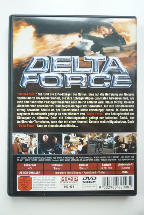 Delta Force - Action Klassiker 1986 mit Chuck Norris, Marvin (Gebraucht ...