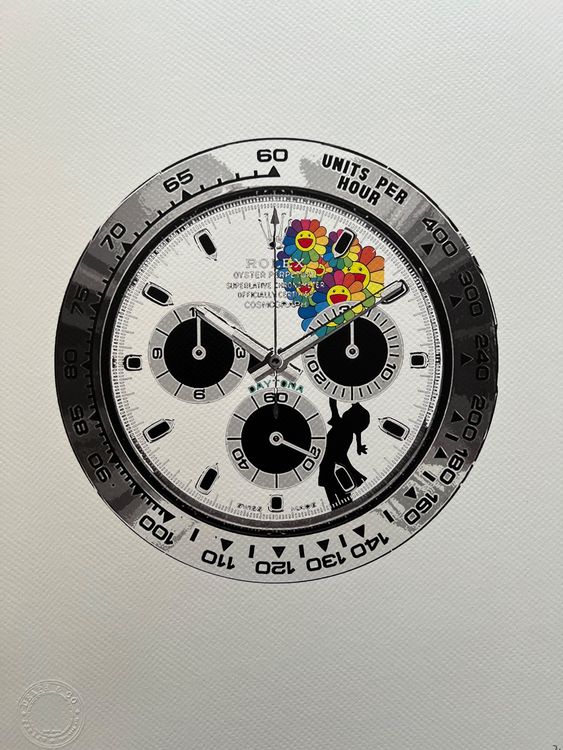 DEATH NYC « Girl With Balloon Rolex Daytona » 15/100 (Neu (gemäss ...