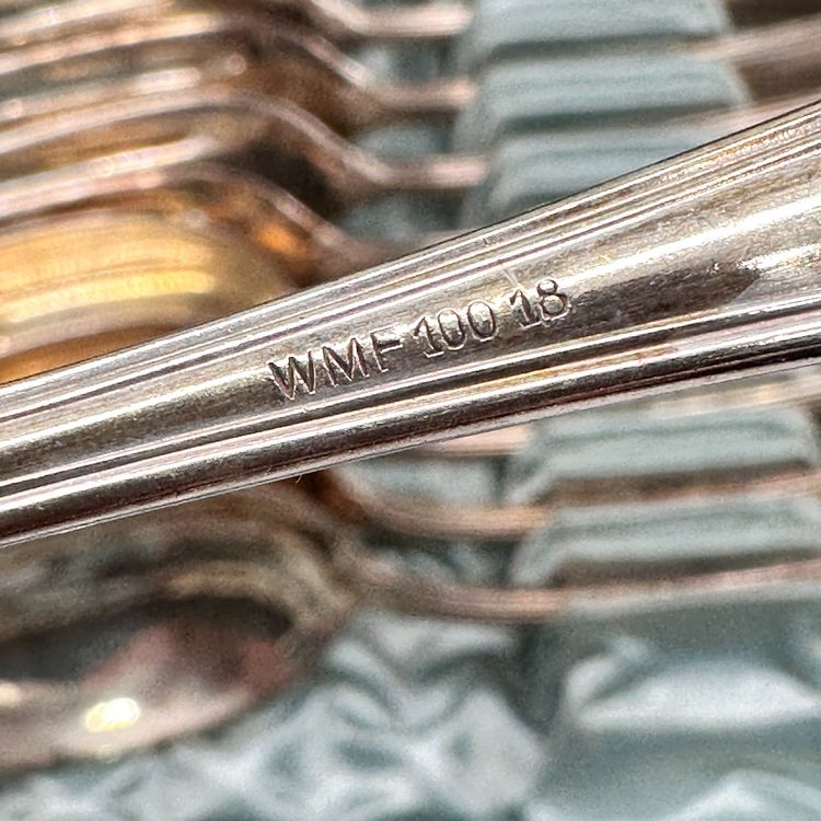 Coffret de 12 couverts en métal argenté WMF 90 Allemagne | Kaufen auf ...