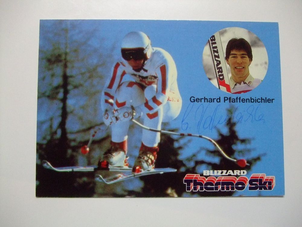 GERHARD PFAFFENBICHLER (AUT) AUTOGRAMMKARTE (Gebraucht) in Schachen b ...
