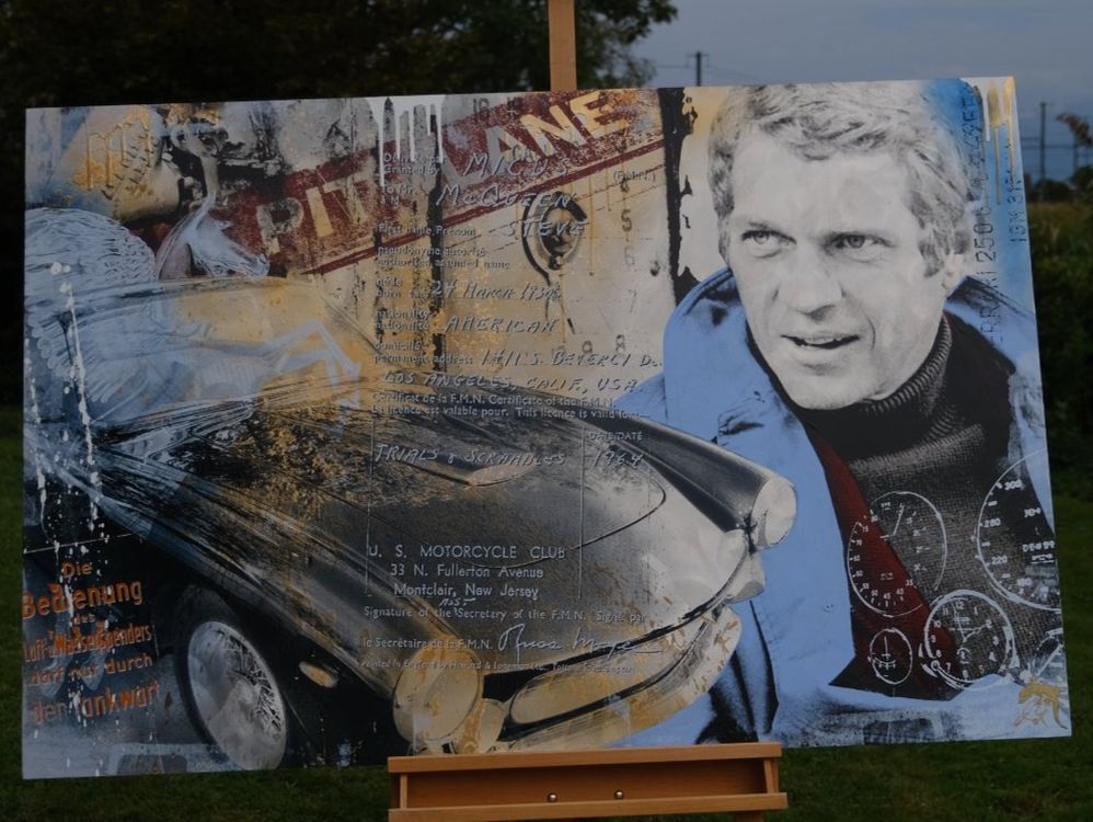 Devin Miles: Pit Lane - Steve McQueen (100cm x 150cm) (Gebraucht) in ...