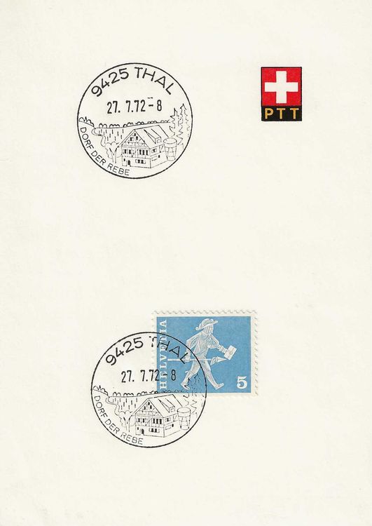 9425 Thal - 27.07.72 (Neu (gemäss Beschreibung)) in rolle für CHF 0.7 – mit Lieferung auf ...