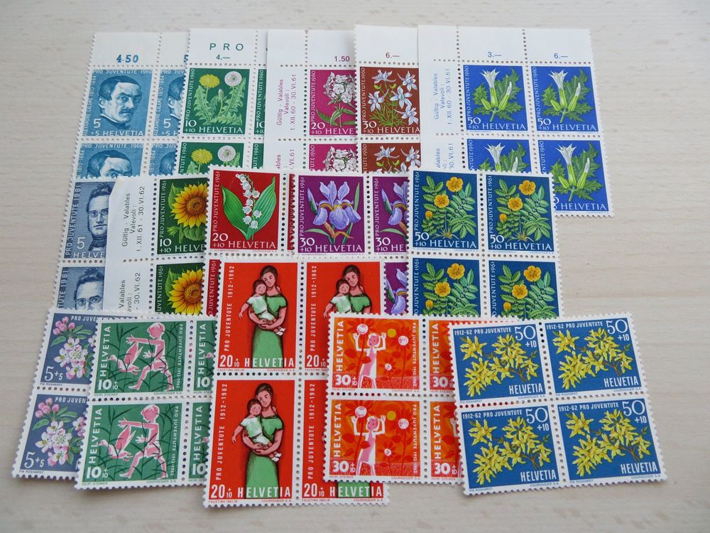 PJ Lot 1960 - 62 im 4er Block, postfrisch**, ab 1.- | Kaufen auf Ricardo