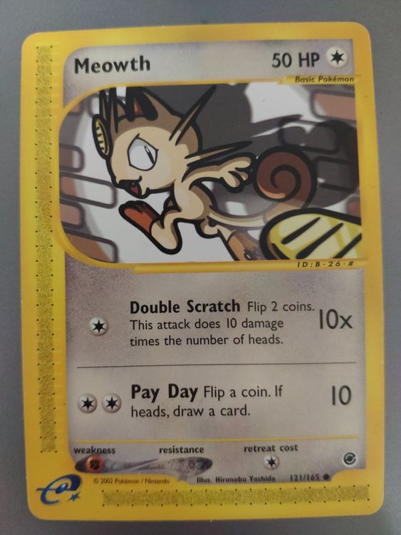 Pokemon Meowth Expedition E Reader Card non holo (Neu (gemäss ...