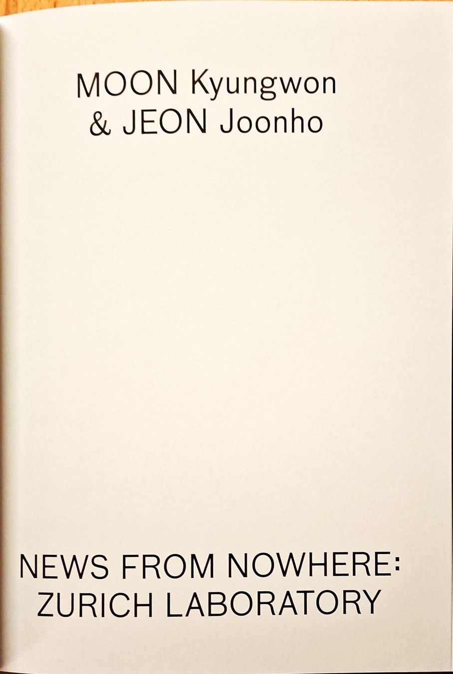 Moon Kyungwon & Jeon Joonho: News from Nowhere. Top! (Neu (gemäss ...