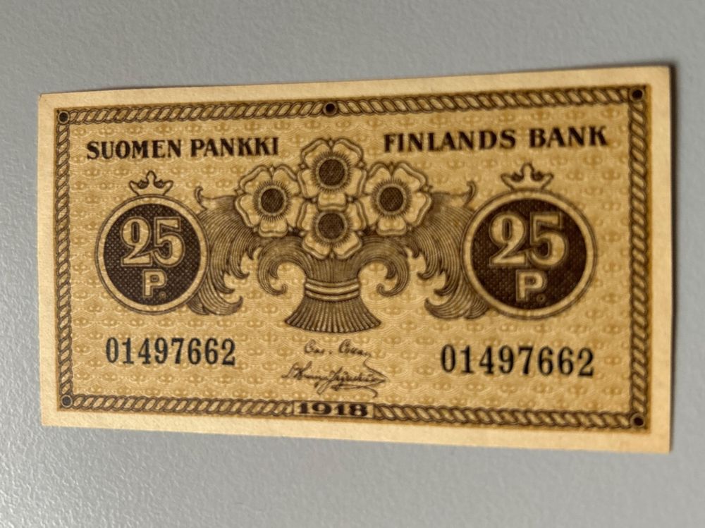 Finnland 25 Suomen Pankki 1918 | Kaufen auf Ricardo