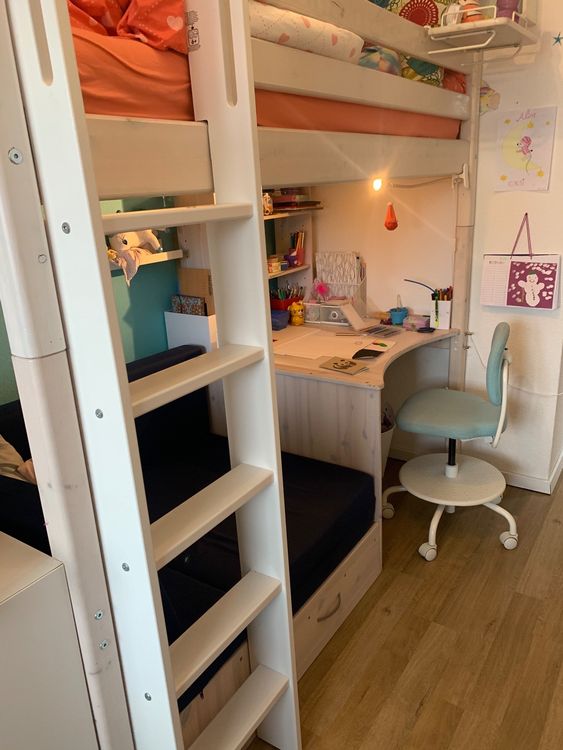 Flexa Hochbett mit Pult und Sofa, inkl. Halbhohe Variante! | Kaufen auf ...