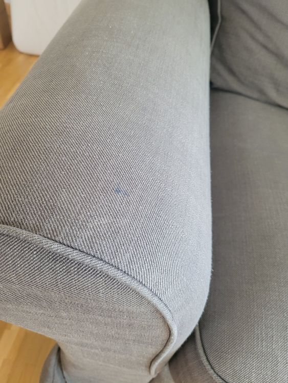 Ikea Ektorp 3er Bettsofa Grau mit Hocker | Kaufen auf Ricardo