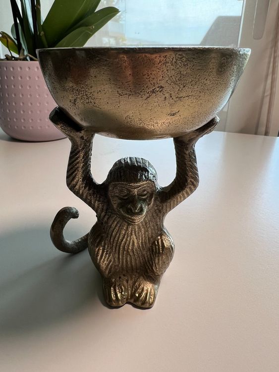 Wunderbare Schale mit Affenmotiv aus Metall (Gebraucht) in Dübendorf ...