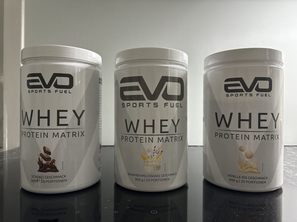 EVO Whey Protein Schoko, Vanille oder Banane (Neu und originalverpackt ...